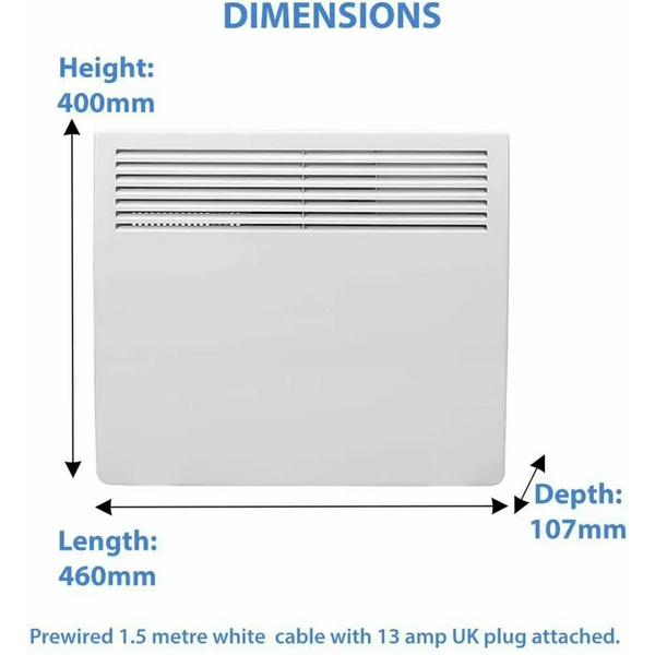Energy Saving Electric Panel Heater with Precision Thermostat | Light ...