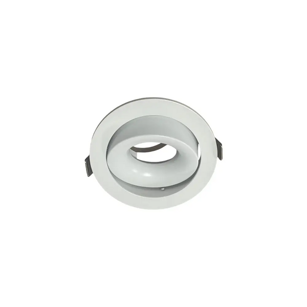 Round GU10 Spotlight Tilt Adjustable for Large Area Lighting in White ...