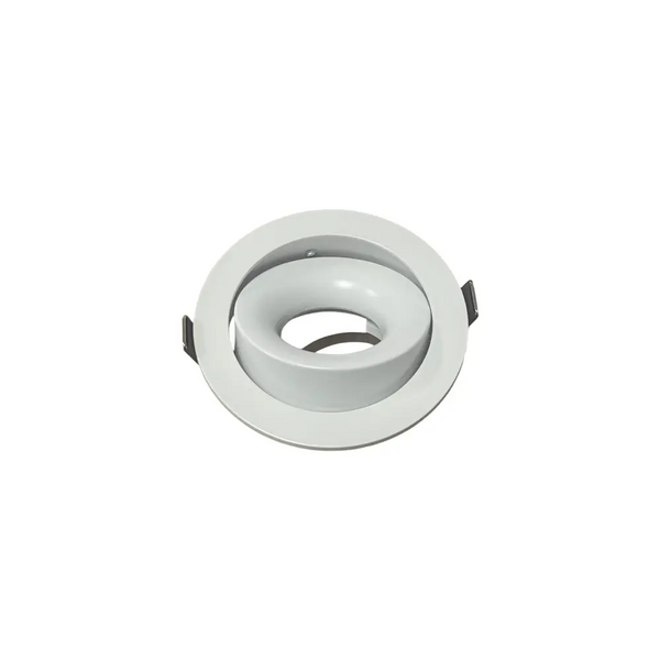 Round GU10 Spotlight Tilt Adjustable for Large Area Lighting in White ...